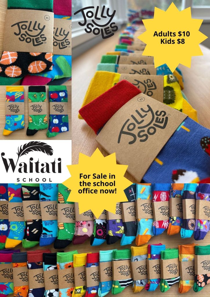 Jolly Soles Socks Now in the School Office! – Waitati School